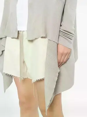 Rick Owens Draped Ribbed-knit Cardigan
