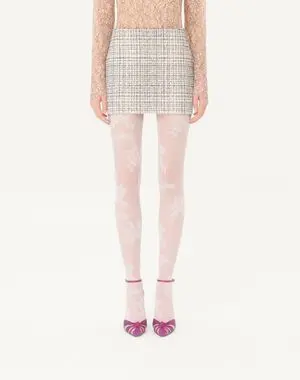 Valentino Garavani Square Tweed Mini Skirt