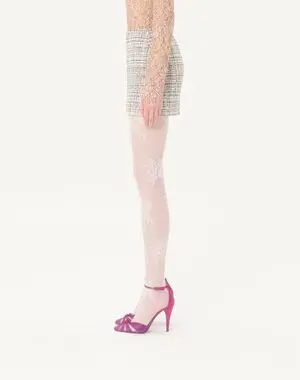 Valentino Garavani Square Tweed Mini Skirt