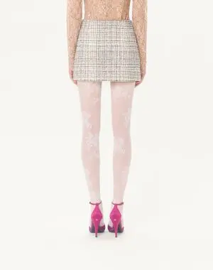 Valentino Garavani Square Tweed Mini Skirt