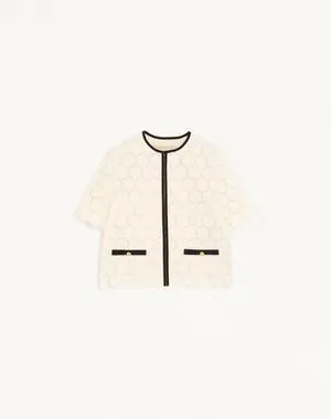VALENTINO Valentino Fleurs A Jour Cotton Jacket
