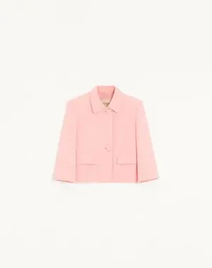 Valentino Garavani Wool Crepe Jacket - Pink
