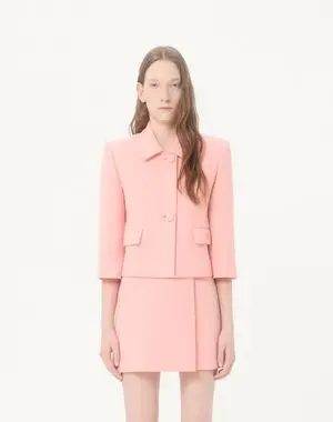 Valentino Garavani Wool Crepe Jacket - Pink