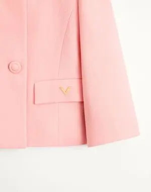 Valentino Garavani Wool Crepe Jacket - Pink