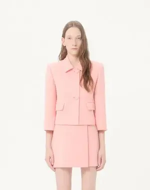 Valentino Garavani Wool Crepe Jacket - Pink
