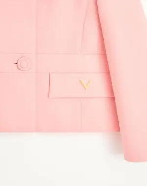 Valentino Garavani Wool Crepe Jacket - Pink