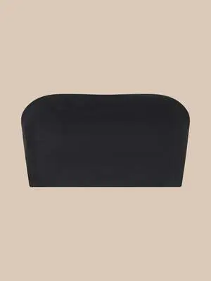 L'Agence Mietta Knit Bandeau Top - Black
