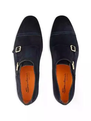 Santoni Double-strap Monk Shoes - Blue