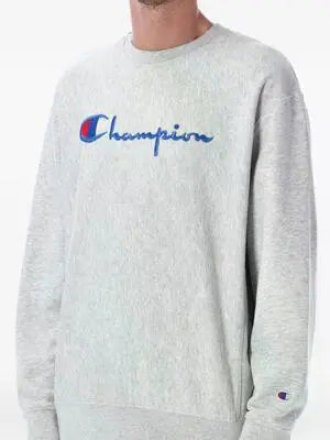 Champion Logo Embroidered Crew Neck Sweater