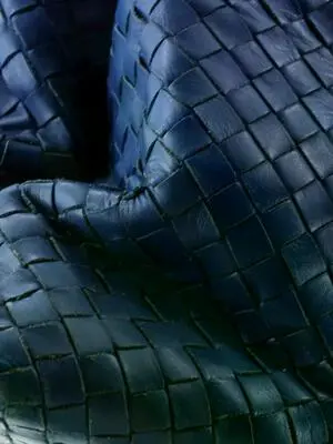 Bottega Veneta Roma Intrecciato Nappa Large Tote Bag - Blue