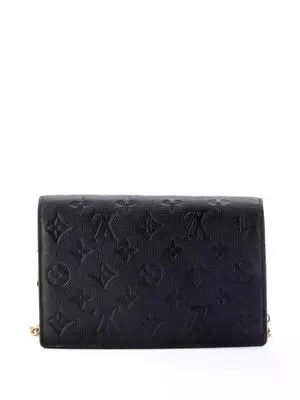 LOUIS VUITTON Vavin Chain Wallet Nm Monogram Empreinte Leather - Black