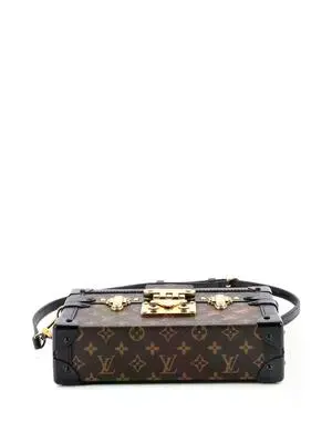 LOUIS VUITTON Petite Malle Monogram Canvas Clutch - Brown