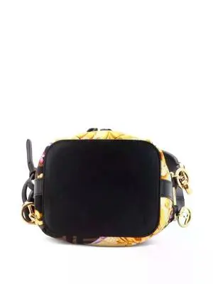 Fendi X Versace Fendace Mon Tresor Quilted Printed Zucca Silk Mini Bucket Bag - Multicolour