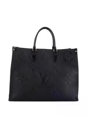 LOUIS VUITTON Onthego Monogram Empreinte Giant Gm Tote Bag - Black
