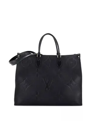 LOUIS VUITTON Onthego Monogram Empreinte Giant Gm Tote Bag - Black