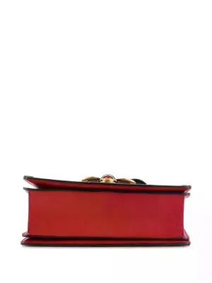 Gucci Queen Margaret Top Handle Gg Coated Canvas Satchel - Red