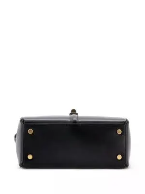 Celine 16 Top Handle Small Satchel - Black