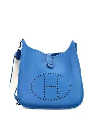 Hermès Evelyne Iii Clemence Gm Crossbody Bag - Blue