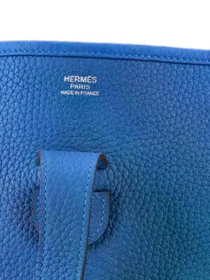 Hermès Evelyne Iii Clemence Gm Crossbody Bag - Blue