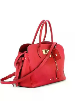 LOUIS VUITTON Milla Mm Satchel Veau Nuage Calfskin Handbag - Red