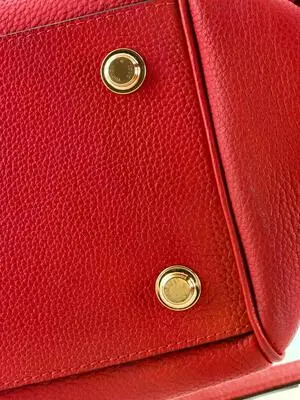 LOUIS VUITTON Milla Mm Satchel Veau Nuage Calfskin Handbag - Red