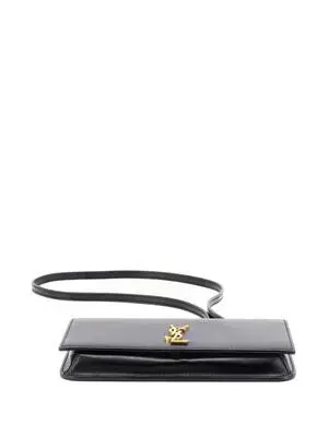 Saint Laurent Monogram Phone Holder Shoulder Bag - Black