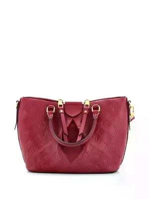 LOUIS VUITTON Mazarine Handbag Monogram Empreinte Leather Pm Satchel - Red