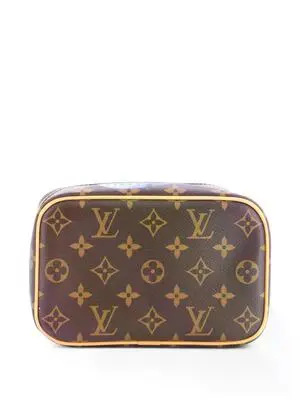 LOUIS VUITTON Vanity Case Limited Edition Vivienne Xmas Monogram Canvas Mini Pouch