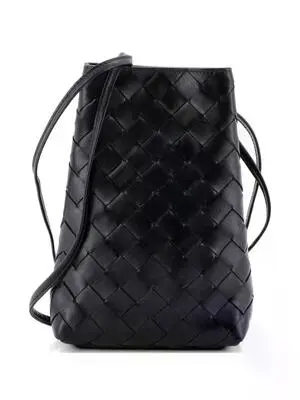 Bottega Veneta Andiamo Phone Pouch Intrecciato Nappa - Black