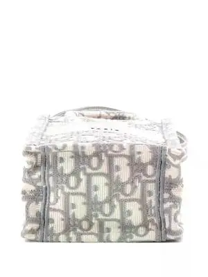 Dior Book Tote Phone Bag Oblique Canvas Mini Crossbody Bag - Grey