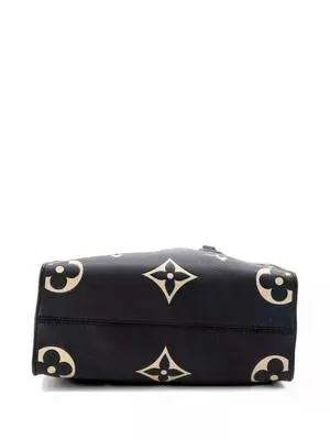 LOUIS VUITTON Onthego Bicolor Monogram Empreinte Giant Pm Tote Bag - Black
