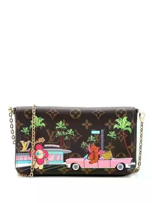 LOUIS VUITTON Felicie Pochette Limited Edition Vivienne Xmas Monogram - Brown