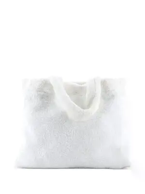 Prada Logo Terry Cloth Tote Bag