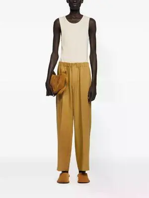 Sandro Wide-leg Elasticated Linen Trousers - Neutrals