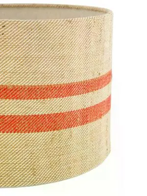 PAULA Striped-detail Lampshade - Green