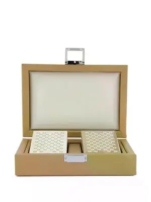 HECTOR SAXE Leather Cards Set - Neutrals