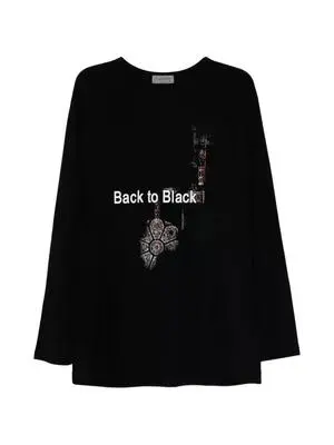 Yohji Yamamoto Printed Long-sleeve T-shirt