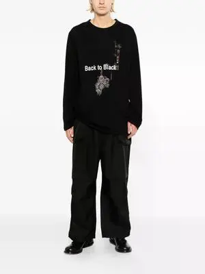 Yohji Yamamoto Printed Long-sleeve T-shirt