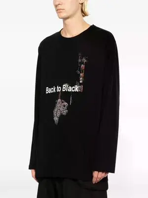 Yohji Yamamoto Printed Long-sleeve T-shirt