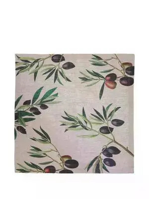 LINORICCI Olive-print Napkins