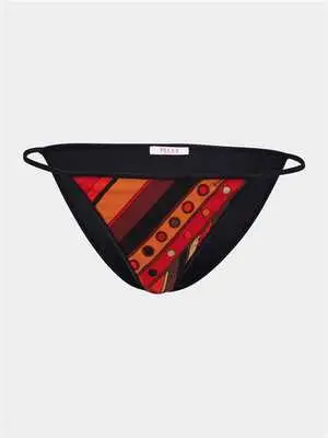 Emilio Pucci Vivara Print Tie-side Bikini Bottom - Orange