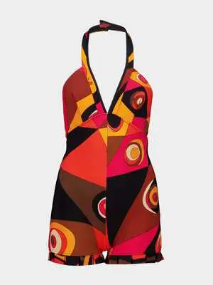 Emilio Pucci Occhi Print Halterneck Jumpsuit