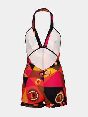 Emilio Pucci Occhi Print Halterneck Jumpsuit