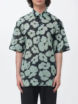 Dries Van Noten Casual Cotton Shirt With Floral Print - Green