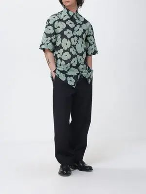 Dries Van Noten Casual Cotton Shirt With Floral Print - Green