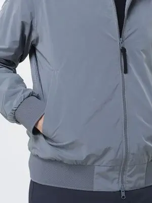 PEOPLE OF SHIBUYA Polyester Bomber Jacket - Gnawed Blue