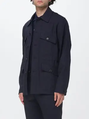 Paul Smith Linen Shirt Jacket - Blue