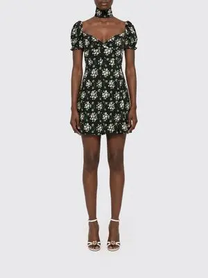Dolce & Gabbana Floral Mini Dress With Choker