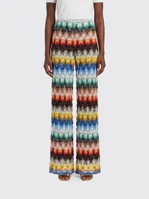 Missoni Jersey Palazzo Trousers With Abstract Pattern - Fa01