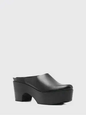DANIELA GREGIS Leather Wedge Mules